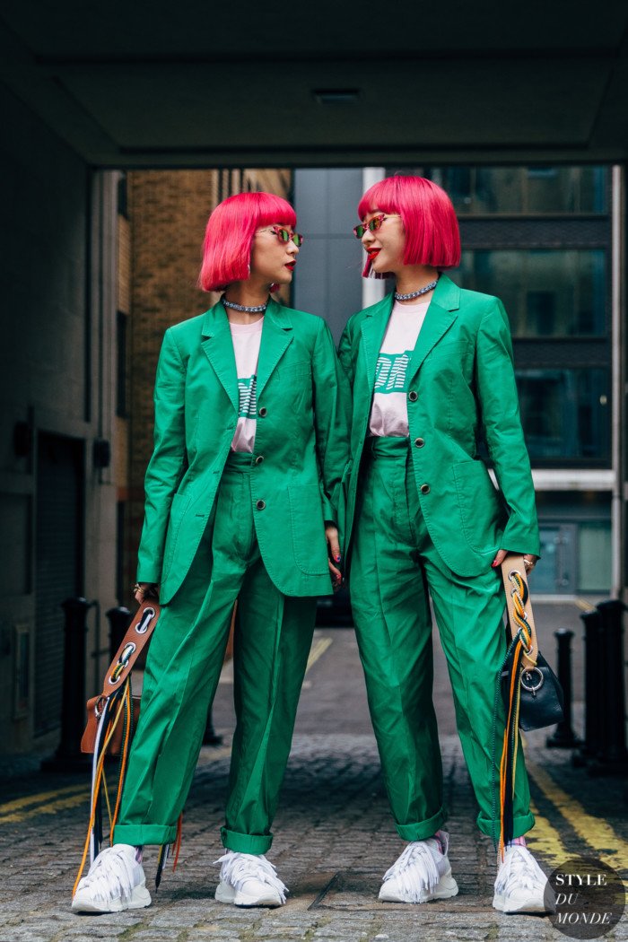 London FW 2019 Street Style: Aya and Ami - STYLE DU MONDE | Fashion ...